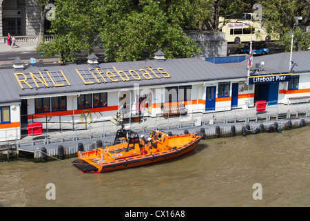 London, England, UK. RNLI Lifeboat Station on the River Thames at the ...