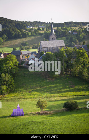 The Land Art work called "Duplication", made by François Tilly, the ...