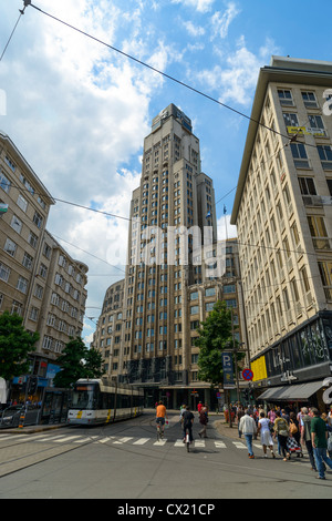 The KBC Tower, Farmer's Tower ,Boerentoren, Art Deco Skyscraper.Antwerp ...