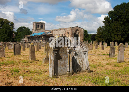Gravestones at the Parish Church of St Cuthbert, Greenhead, Cumbria ...