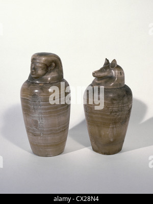 Canopic jar with human head (Imsety) MET 13.181.4b EGDP019829 Stock ...