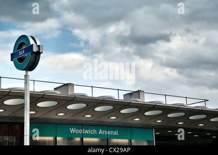 Woolwich Arsenal DLR station Stock Photo - Alamy