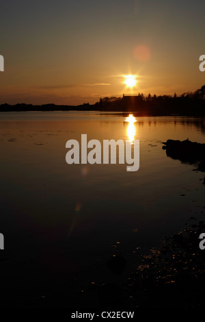 Sunset across Loch Ewe from the southern side, by the B8057, Wester ...