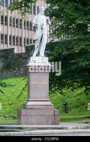 Statue of George Leeman in York England Stock Photo - Alamy