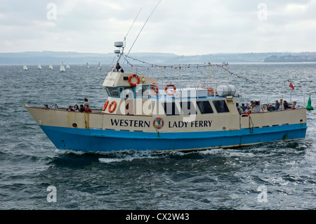 The 'Western Lady VII' passenger ferry approaching it's landing stage ...