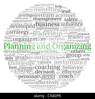 Planning word cloud Stock Photo - Alamy