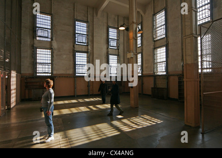 The former library at Alcatraz prison. San Francisco Bay, California ...