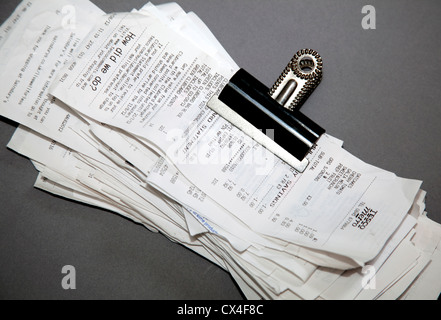 Waitrose supermarket till receipt Stock Photo - Alamy