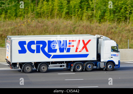 Screwfix articulated delivery trailer and hgv distribution lorry truck ...