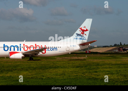 A BMI Baby Boeing 737 Aircraft on the apron at Nottingham East Midlands ...