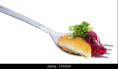 Fried Gouda isolated on white background Stock Photo - Alamy
