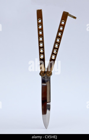 Butterfly Knife, weapon designed for fighting and stabbing Stock Photo ...