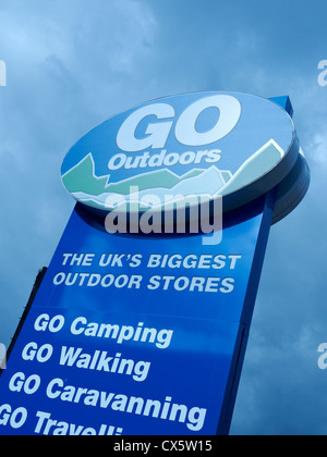 GO Outdoors shop sign UK Stock Photo - Alamy