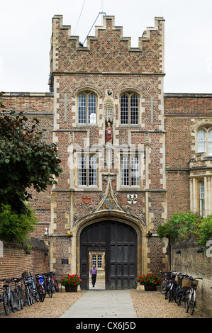 Main entrance to Jesus College Cambridge known as The Chimney Stock ...