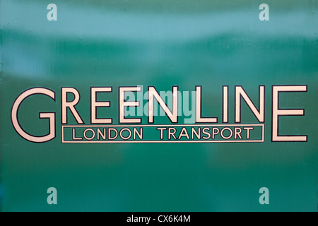 London Transport Green Line bus Logo. England UK Stock Photo - Alamy