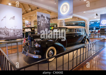 Historical Presidential cars at the Henry Ford Museum in Dearborn, in ...