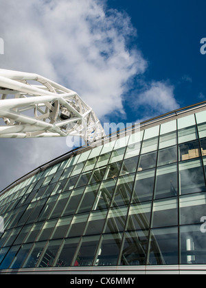 Detail of Wembley Stadium on Level 1 concourse showing the Bobby Stock ...