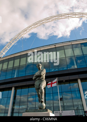 Detail of Wembley Stadium showing the arch, London Borough of Brent ...