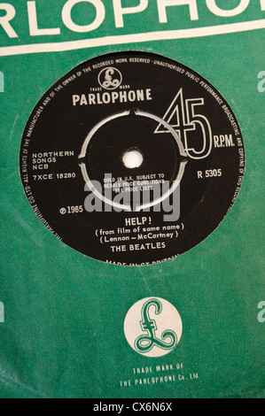 THe Beatles Help single Stock Photo - Alamy
