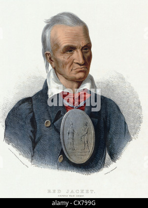 Red-Jacket, Seneca war Chief, illustration Stock Photo - Alamy