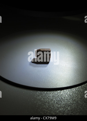 one bullet under a microscope at forensic lab at police event Stock ...