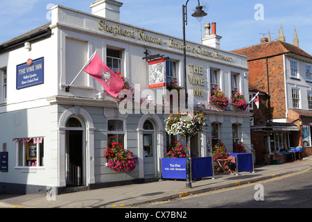 The Vine Inn Shepherd Neame Pub Tenterden Kent UK Pubs Stock Photo - Alamy
