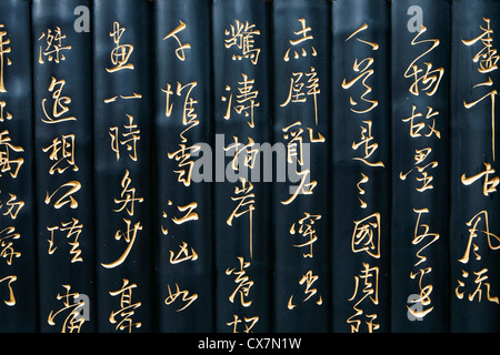 the ancient chinese world write on bamboo. The old chinese alphabet ...