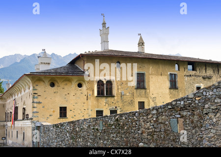 Italy, Lombardy, Valtellina, Teglio, Besta palace Stock Photo - Alamy