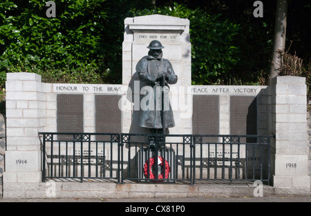 The Village War Memorial at Walkerburn in the Scottish Borders Stock ...