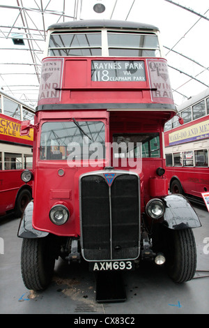A 1930's AEC Regent double deck bus takes part in the 2014 Year of Bus ...