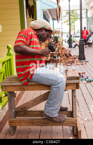 Bahamas Straw market in downtown Nassau locals shopping in the ...