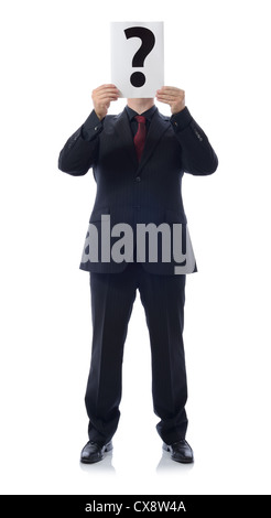 Question mark face Stock Photo - Alamy