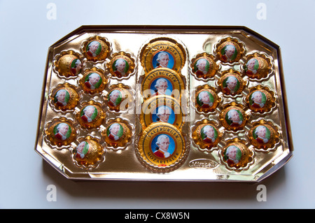 Mozart chocolate box Stock Photo - Alamy