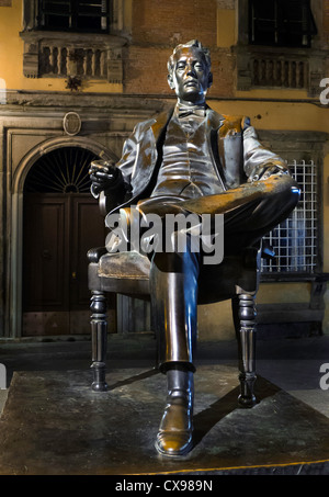 Statue of Puccini - Lucca was the birthplace of Giacomo Puccini (in ...