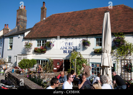 The Anchor Bleu Pub, Bosham, West Sussex -1 Stock Photo - Alamy