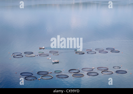 Cephalonia (Kefalonia), Greece: fish farming in the Gulf of Argostoli ...