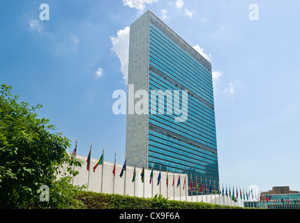 United Nations Secretariat Building, UN Headquarters, Manhattan, New York City, USA Stock Photo ...