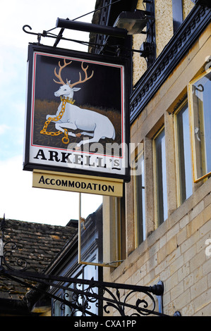 Cricklade village sign in Wiltshire Stock Photo - Alamy
