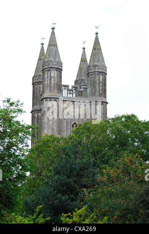 St Sampson's Church in Cricklade Wiltshire UK with its elegant four ...