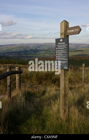 walk by shining tor peak district national park derbyshire england uk ...