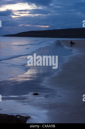 Big sand beach at Gairloch on the atlantic coast of Wester Ross ...