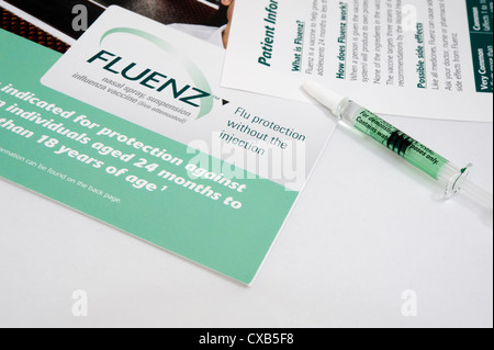 Fluenz nasal spray influenza vaccine for children. This is alternative ...