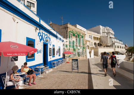 Portugal, Algarve, Albufeira, bar, outside wall, detail, sign ...