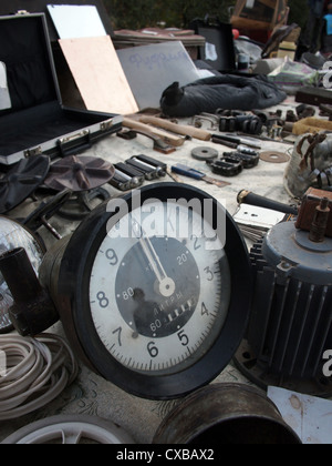 Old hand tools at the flea market Stock Photo - Alamy
