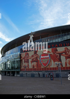 Exterior of Emirates Stadium, current home of Arsenal Football Club ...