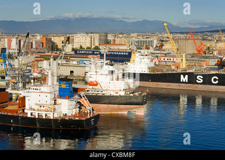 Ships in Naples Port,Campania, Italy, Europe Stock Photo - Alamy