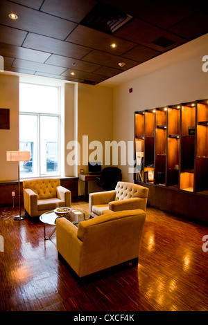 Lobby of Hotel 71, ensconced in an 18th century Heritage building, Rue ...