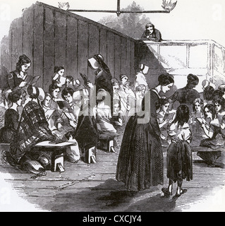 victorian school teacher ragged school museum Stock Photo - Alamy