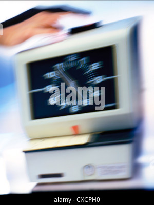 punching the clock Stock Photo - Alamy