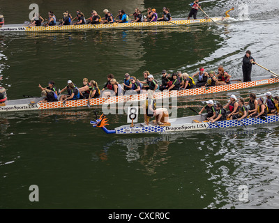 Stock photo of of dragon boats at the fall Dragon Boat Races in ...